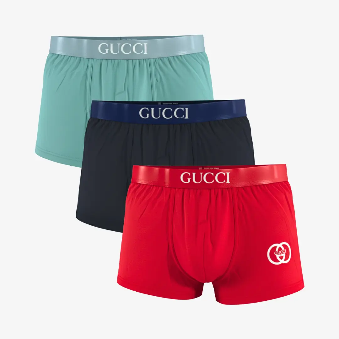 GUCCI Pack de Boxers 3pz - Hombre Turquesa, Azul, Rojo - Duty Free ...